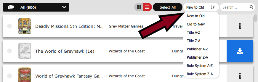 Navigating and Filtering Your Library – DriveThruRPG